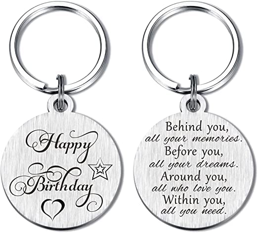 Generic Customized Keychain Happy Birthday Gifts Keychain Presents for ...