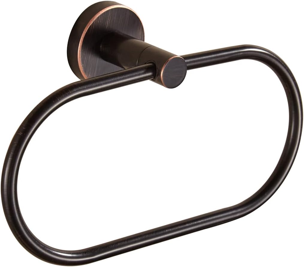 AUKTOPT AR1816 Bathroom Hardware Accessory Towel Ring, Oil Rubbed ...