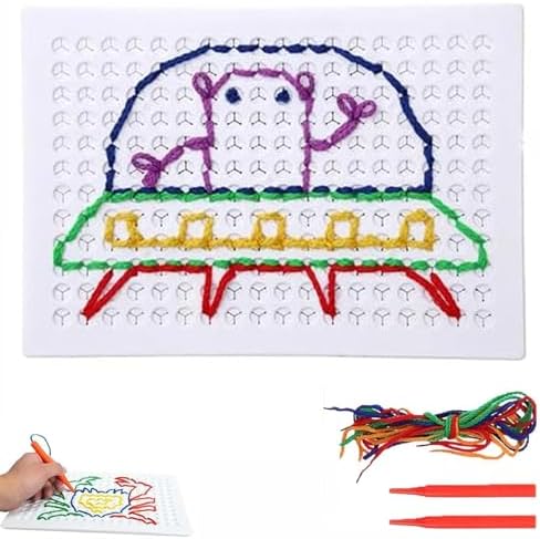 GETFACAI Threading Toys, Thread Board, Calm Down, Interactive Threading ...