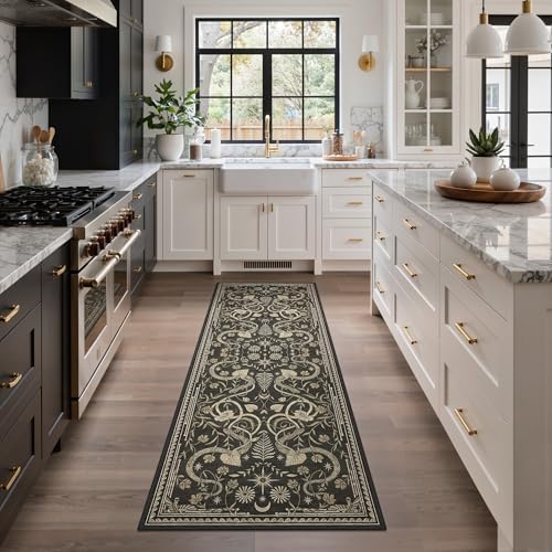Amazon.com: Bavni 2x6 Snake Print Rug for Hallways, Machine Washable ...