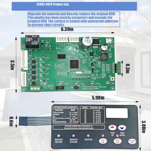XSLXTL Upgraded 42002-0007S 461105 Pool Heater Control Board Kit with ...