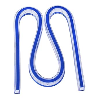 Amazon.com: 24 Inches Flexible Curve Ruler, Double Side Scale Bendable ...