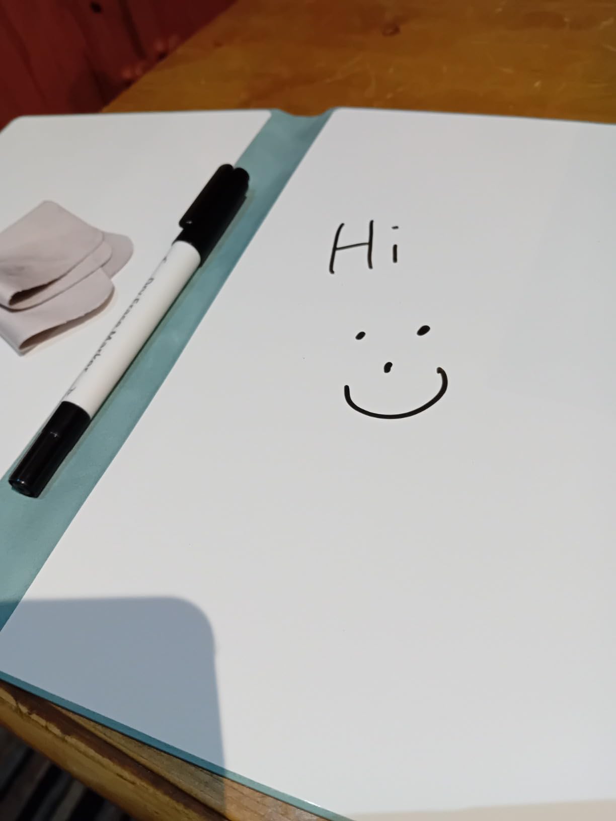 Portable Dry Erase Small Whiteboard Notepad, Wipeable Mini Desk White ...