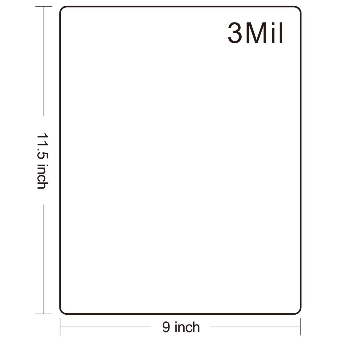KTRIO Laminating Sheets Holds 8 5 X 11 Inch Sheets 200 Pack 3 Mil ktrio-laminating-sheets-holds-8-5-x-11-inch-sheets-200-pack-3-mil