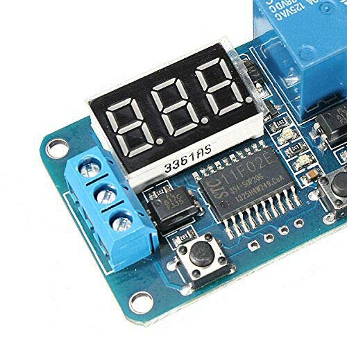 WHIZZO 2X(DC 12V LED Display Digital Delay Timer Control Switch Module ...