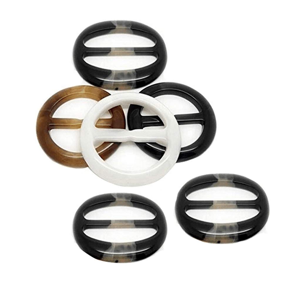 Amazon.com: 6PCS Diameter 2 Inch Resin Plastic Round Buckle Button for ...