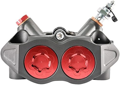 Amazon | FRANDO(フランド)AJP 4POTモノブロックラジアルマウントキャリパー（レッド） AJPRD | キャリパー | 車＆バイク