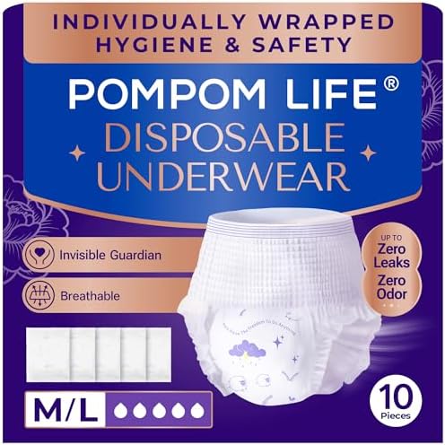 Amazon.com: Incontinence Underwear for Women, Individually Wrapped ...