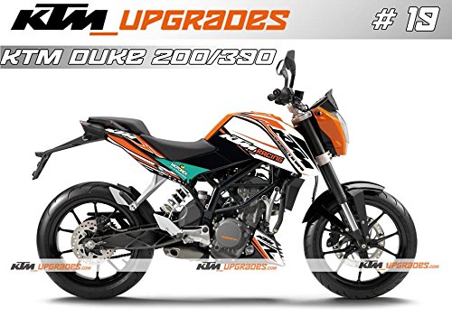 Ktmupgrades Custom Decal Set 19 For Ktm Duke 125/200/390 : Amazon.in ...