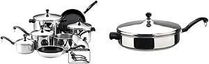 Amazon.com: Farberware Classic Stainless Steel Cookware Pots and Pans ...