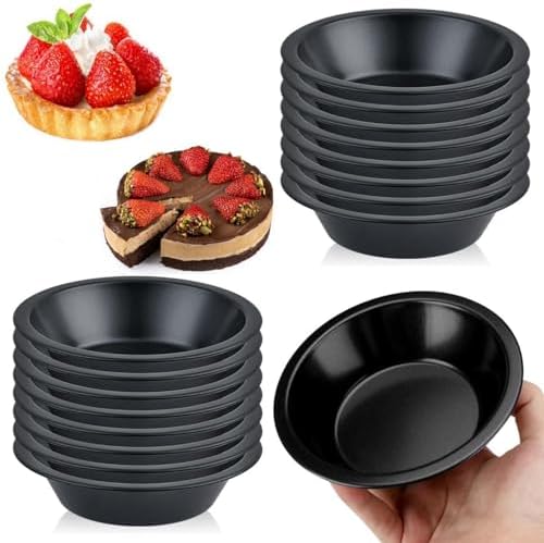 Amazon.com: HLODEFFO 12 Pack Mini Pie Pans, 5 Inch Reusable Round Pie ...