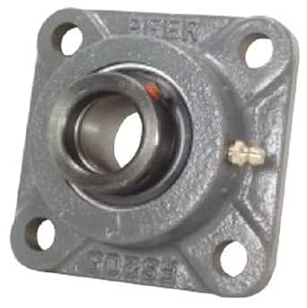 Peer Bearing PER HCFS209-28 4 Bolt Standard Flange Bearing Unit, Cast Iron, Wide Inner Ring ...
