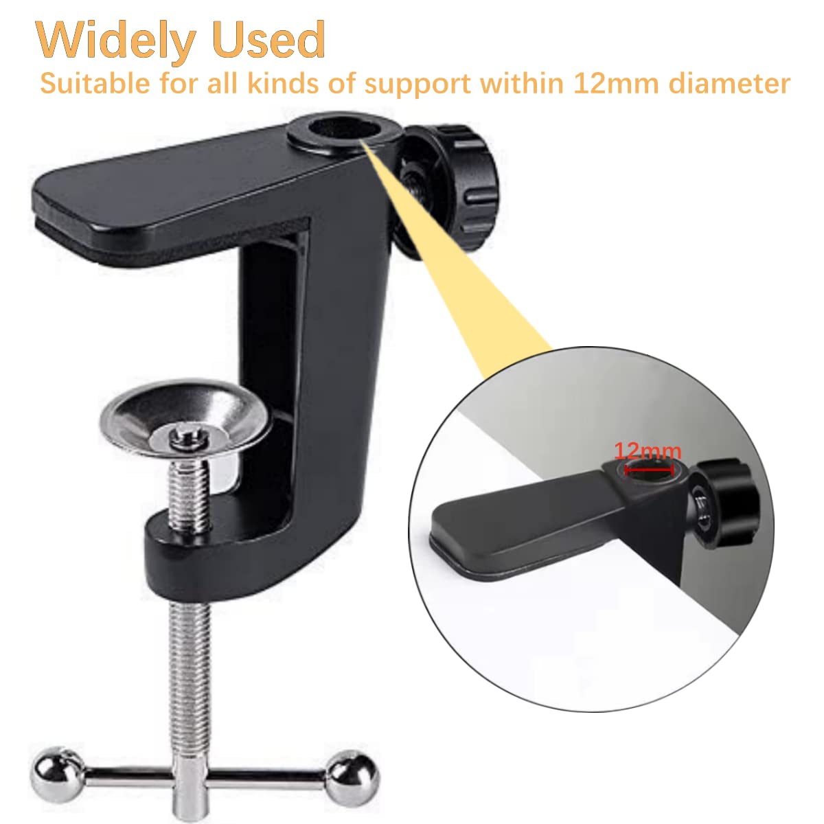 Adjustable Lamp Arm Base Metal C-Clamp Cantilever Bracket - Adjustable ...