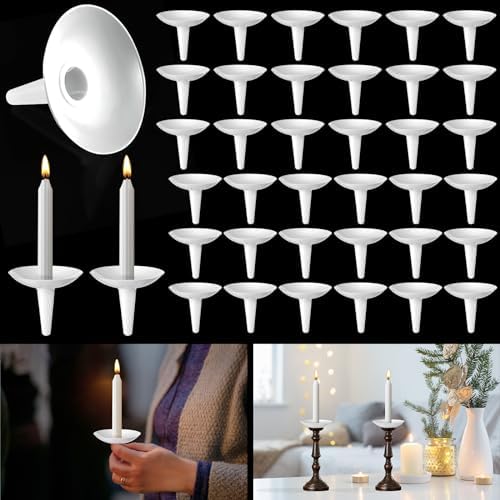 Amazon.com: Plastic Reusable Candle Holders (Pack of 25) (#1787) : Home ...