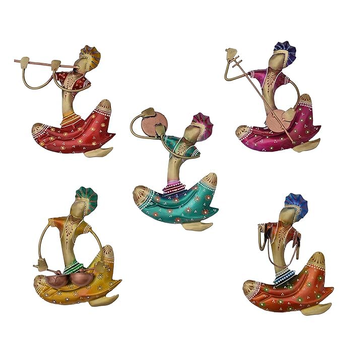 Unicraft International Metal Rajasthani Musicians Item showpiece ...