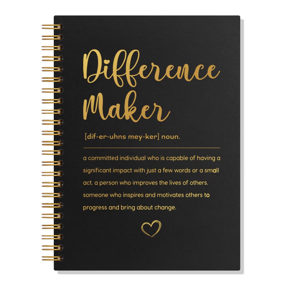 Amazon.com : Juoqg Difference Maker Definition Hardcover Spiral Blank ...