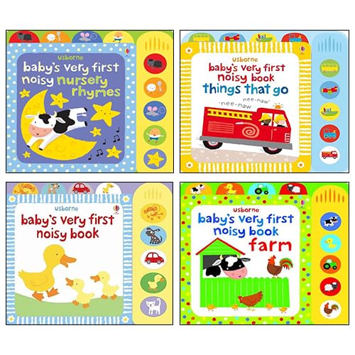 Baby's Very First Noisy 4 Books Collection Set By Fiona Watt & Stella ...
