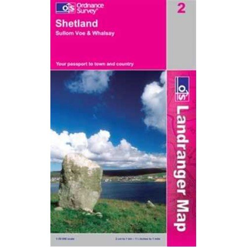 Buy Shetland - Sullom Voe and Whalsay: Sheet 2 (Landranger Maps) Book ...