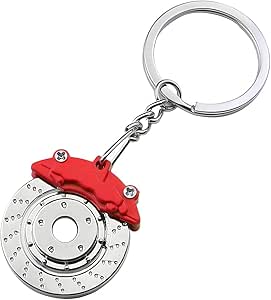 JNNJ Car Disc Brake Keychain, Auto Metal Brake Rotor Key Chain ...