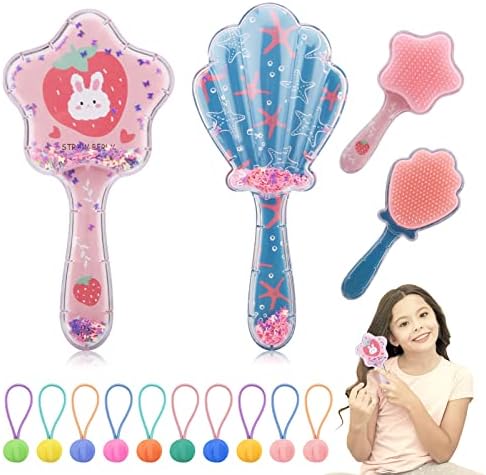 Amazon.com : Detangling Brush Set for Kids' Curly & Afro Hair: No-Pain ...