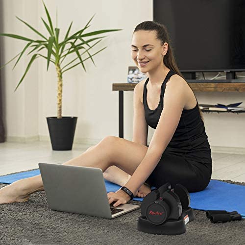 Bpulse Adjustable Dumbbell: Space-saving weights for home gyms