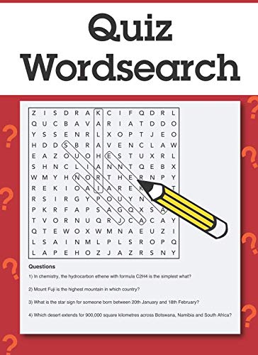 Quiz Wordsearches: ...50 puzzles combining word searches and 500 quiz ...