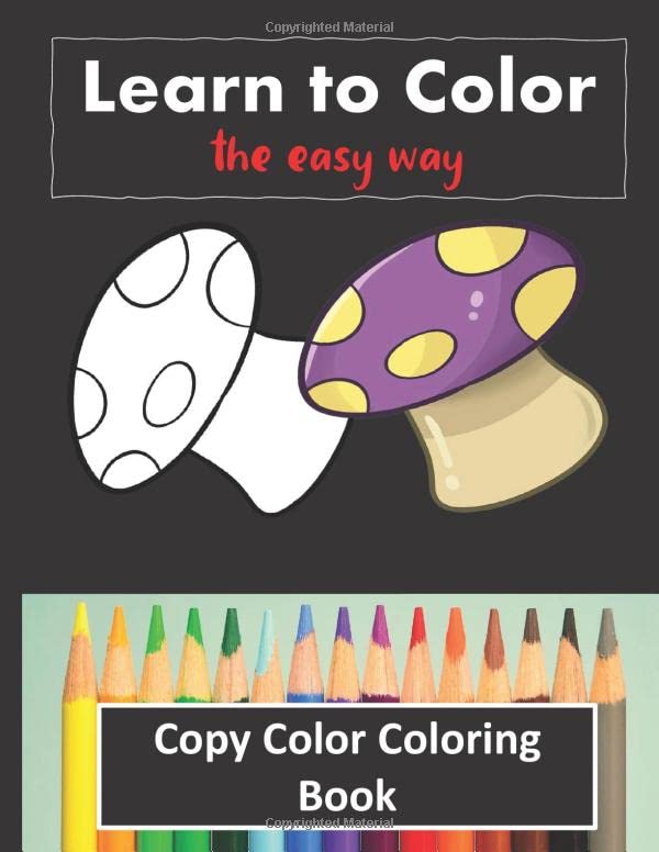 Color Copy Coloring Book - Learn to Color - The Easy Way: Perfect Gift ...