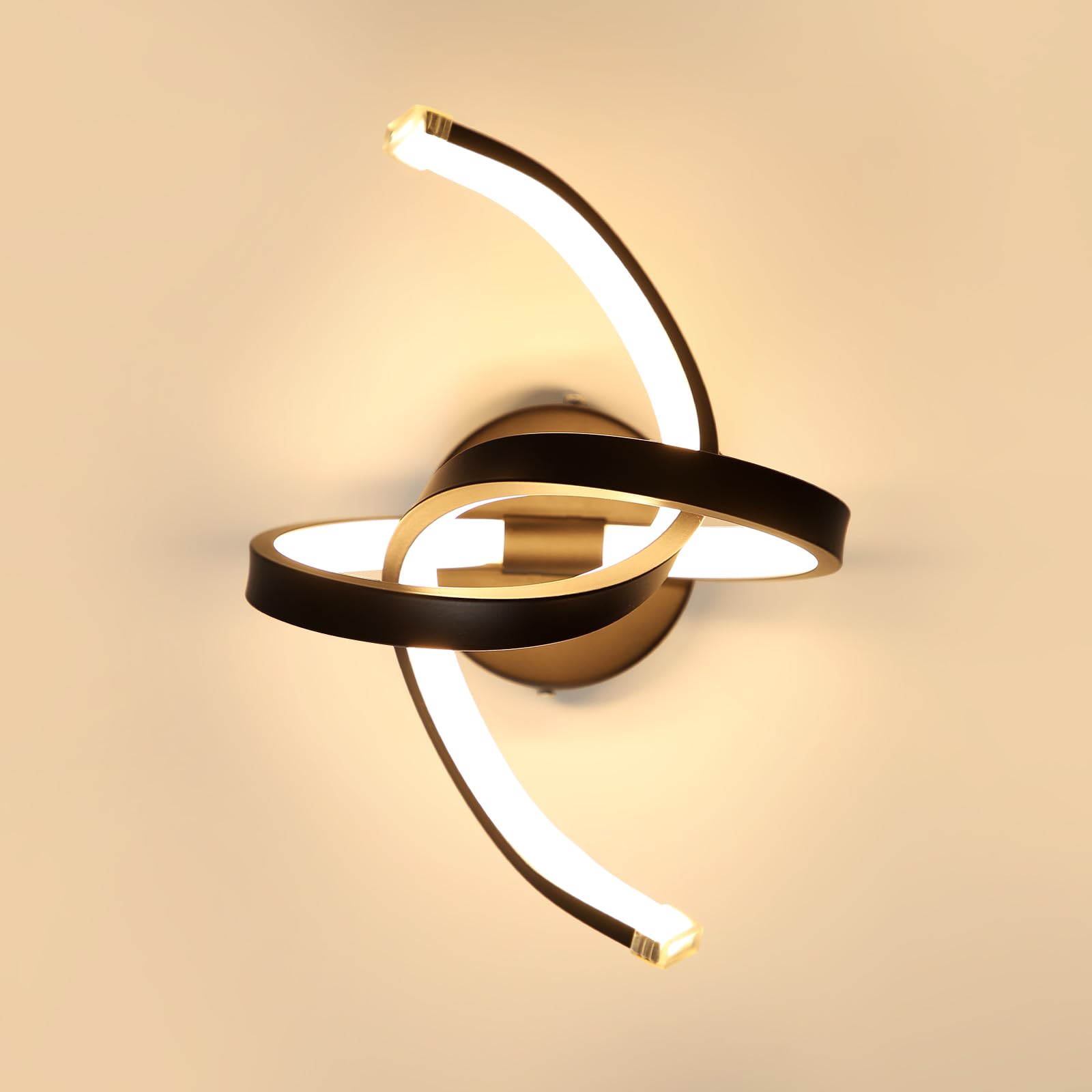 Modern LED Wall Sconce, 20W Warm Light Wall Light Fixtures, Small ...