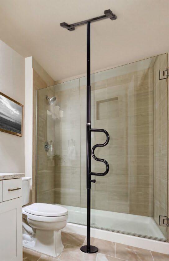 Snapklik.com : Security Pole And Curve Grab Bar, Elderly Tension ...
