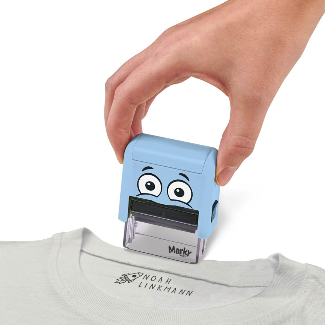 COLOP – COLOP Marky Blue Customizable Child-Friendly DIY Textile Stamp ...
