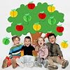 JarThenaAMCS Classroom Tree Bulletin Board Set 3 Colors Apples ...