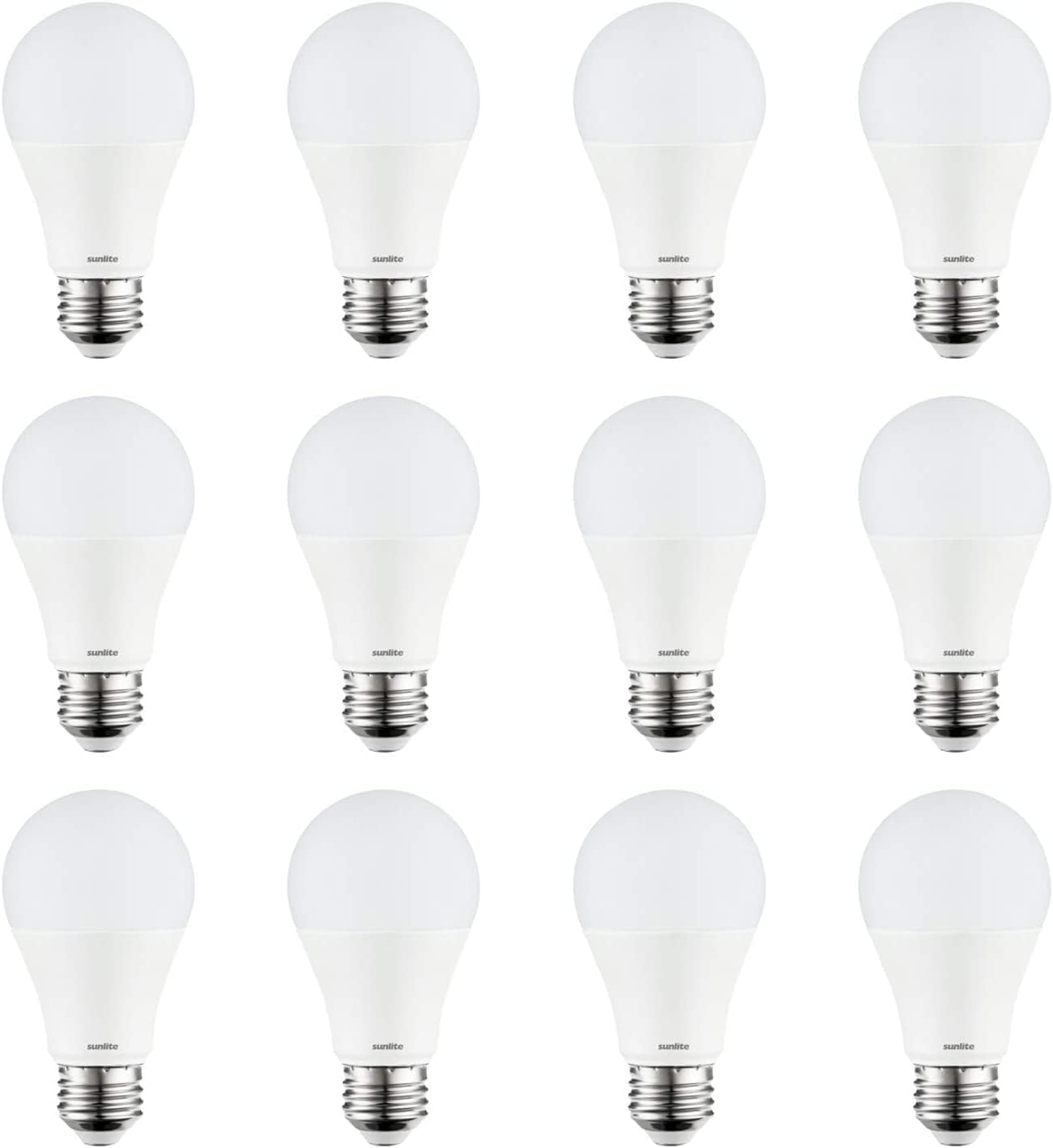 Sunlite 41784 LED A19 Super Bright Light Bulb, Dimmable 14 Watt (100W ...