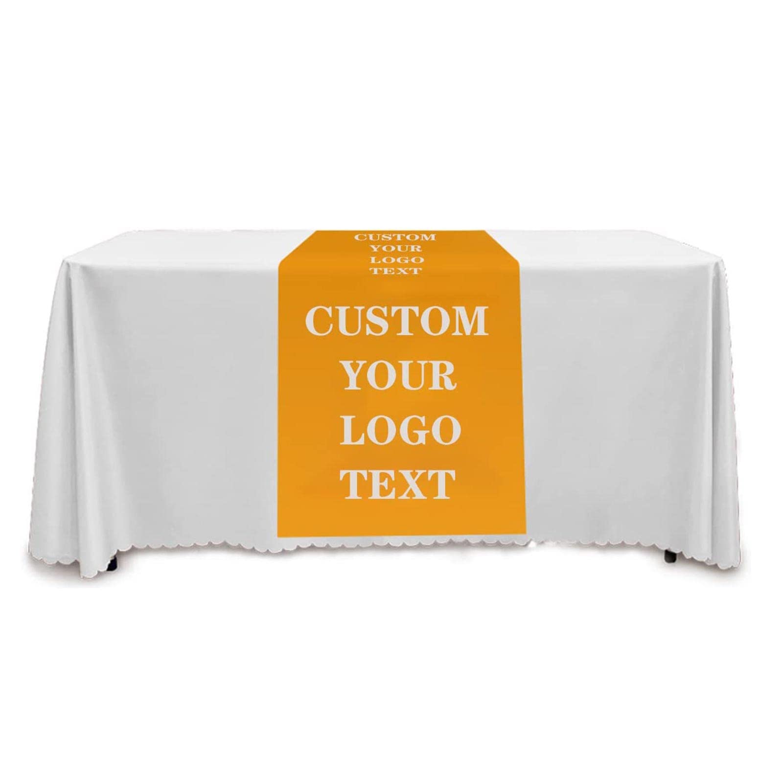 Varnmrop Custom-Table Runner-with Business-Logo Photo-Text ...