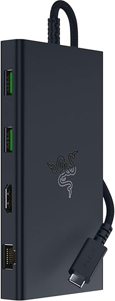 Amazon.com: Razer USB-C Dock - HDMI, Gigabit Ethernet, 3.5 mm Audio ...