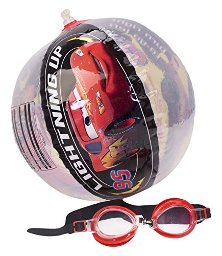 Buy Mesuca Swimming Goggles and Water Ball for Kids, Disney Cars Theme ...