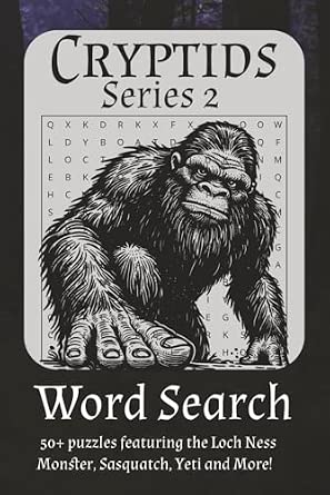 Cryptid Word Search Puzzle Book Series 2: Word Searches with Easy to ...