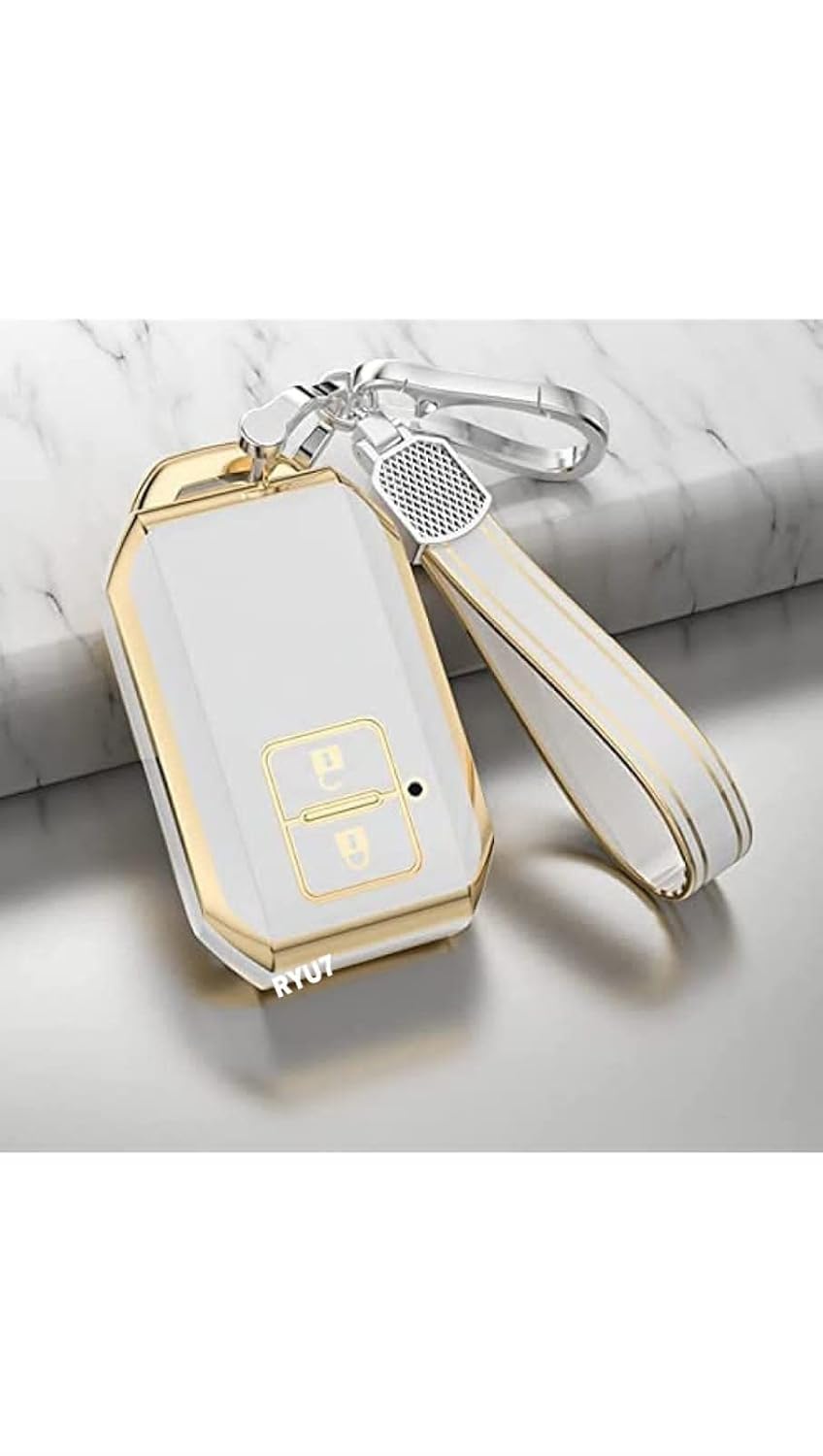 RYU7® Premium Soft TPU Key Cover with Key Chain 360 Degree Protection ...