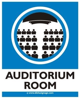 Auditorium Room Sign Board : Amazon.in: Office Products
