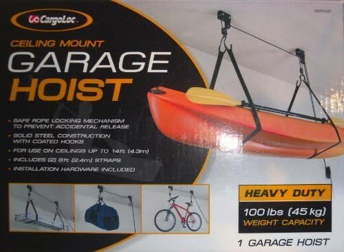 CargoLoc Heavy Duty Garage Hoist - 100 lbs, Ceiling Mount by CargoLoc ...