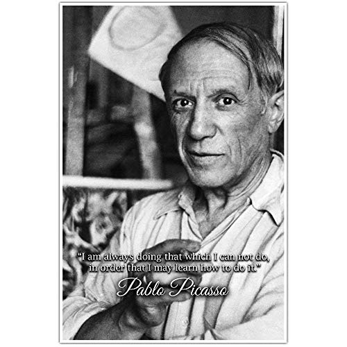 Amazon.com: Learn How To Do, Pablo Picasso Quote Poster : Home & Kitchen