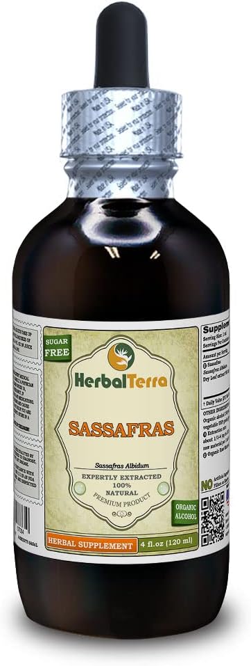 Amazon.com: Organic Sassafras (Sassafras Albidum) Tincture, Dried ...