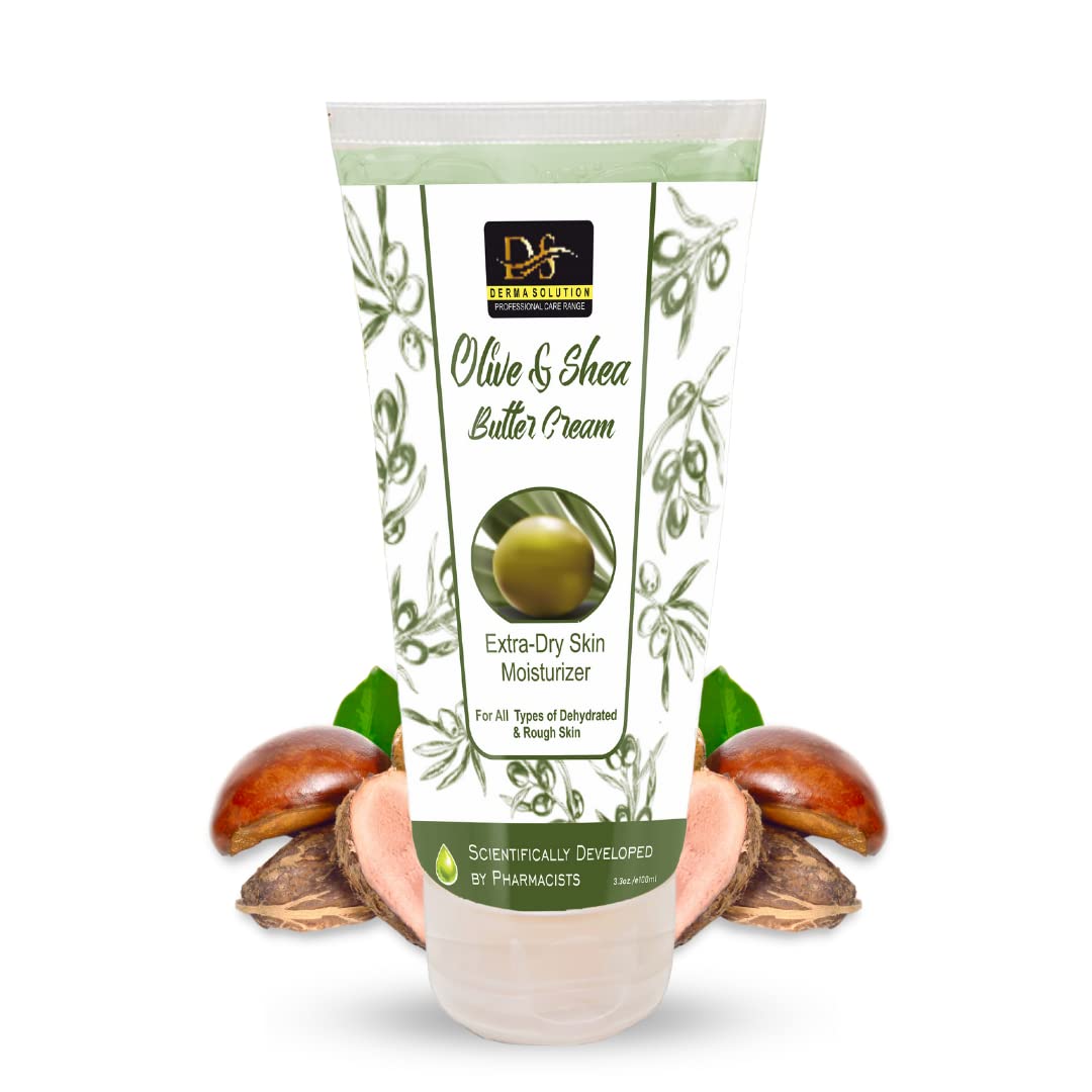 Buy Derma Solution Olive & Shea Butter Cream, Skin Moisturizer, 12hrs ...
