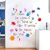Amazon.com: Paint Splatter Decorations Handprint Wall Stickers with ...