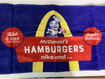 Amazon.co.jp: niko and... Collaboration McDonald's Face Towel : Home ...