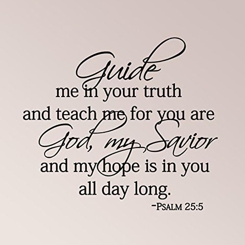 Amazon.com: 24"x27" Guide Me in Your Truth and Teach Me for You are God ...