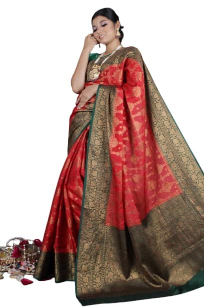 Buy ISADORA LIFE- Red & Green Dybal Warm Flower Square Work With ...