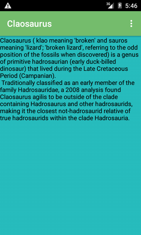 Claosaurus - App on Amazon Appstore