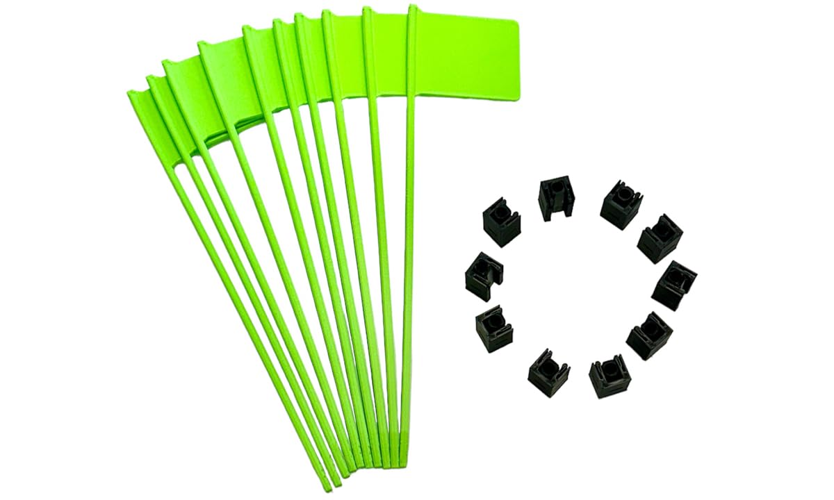 Amazon.com : Bright Lime Green Tall Plastic 11in. Alert Office Desk ...