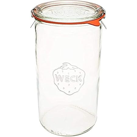Amazon.com: Weck Jar 974 – 1.5L Glass Jars with Large Storage Capacity ...