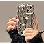 Amazon.com: FABSPARK Case for iPhone 15 Pro,3D Meteorite Bubble Pattern Electroplate Plating ...